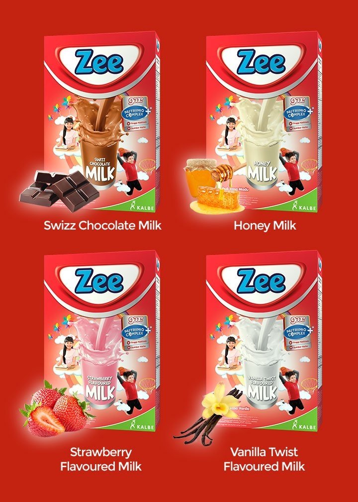 Varian Susu Zee untuk Anak Remaja usia 3 - 12 tahun | Zee