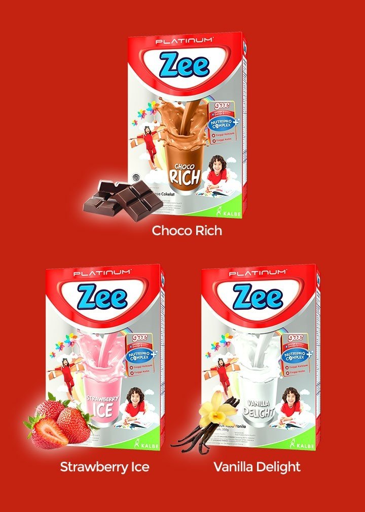 Varian Susu Zee untuk Anak Remaja usia 3 - 12 tahun | Zee